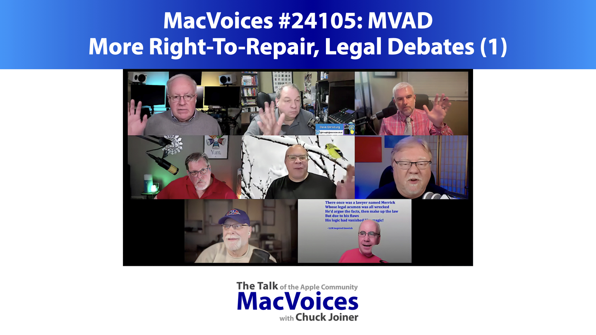 MacVoices #24105: MVAD - More Right-To-Repair, Legal Debates (1 ...